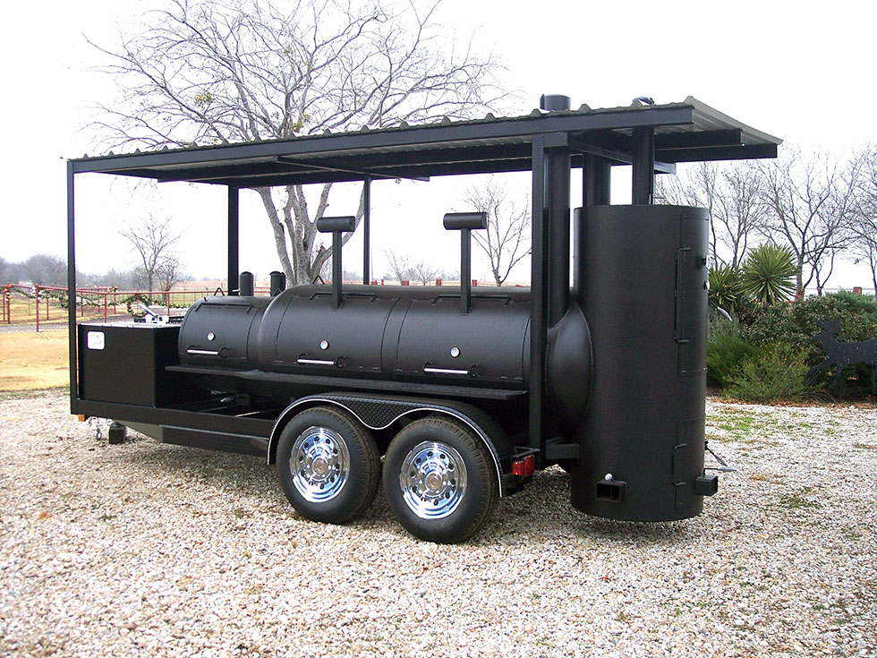 Large 14 Ft. Roof Smoker – Johnson Custom BBQ Smokers